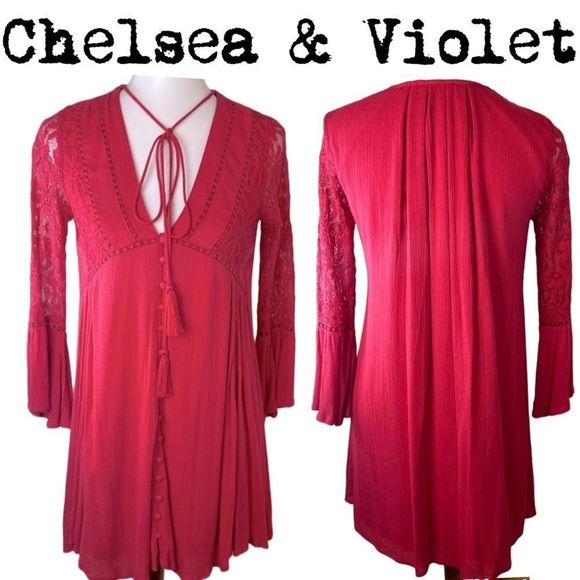 Chelsea & Violet | Dresses | New Chelsea Violet Redbutton Down Long ...